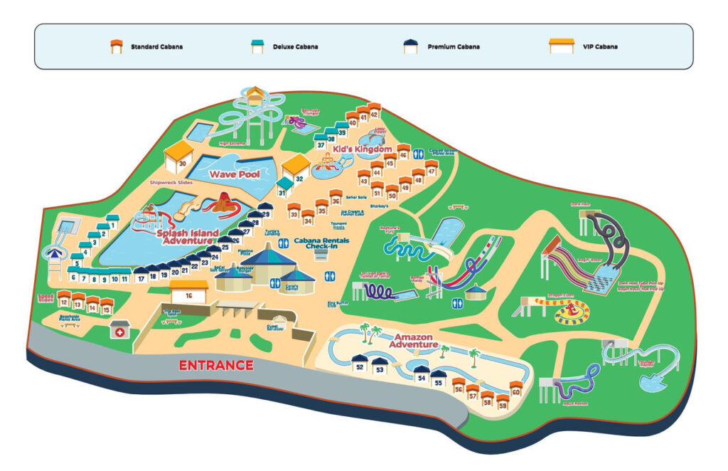 Cabanas & Cabanas & Event Spaces - Raging Waters LA Waterpark