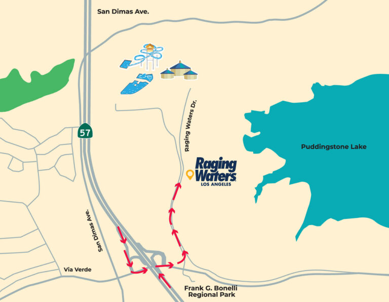 Get Directions - Raging Waters LA